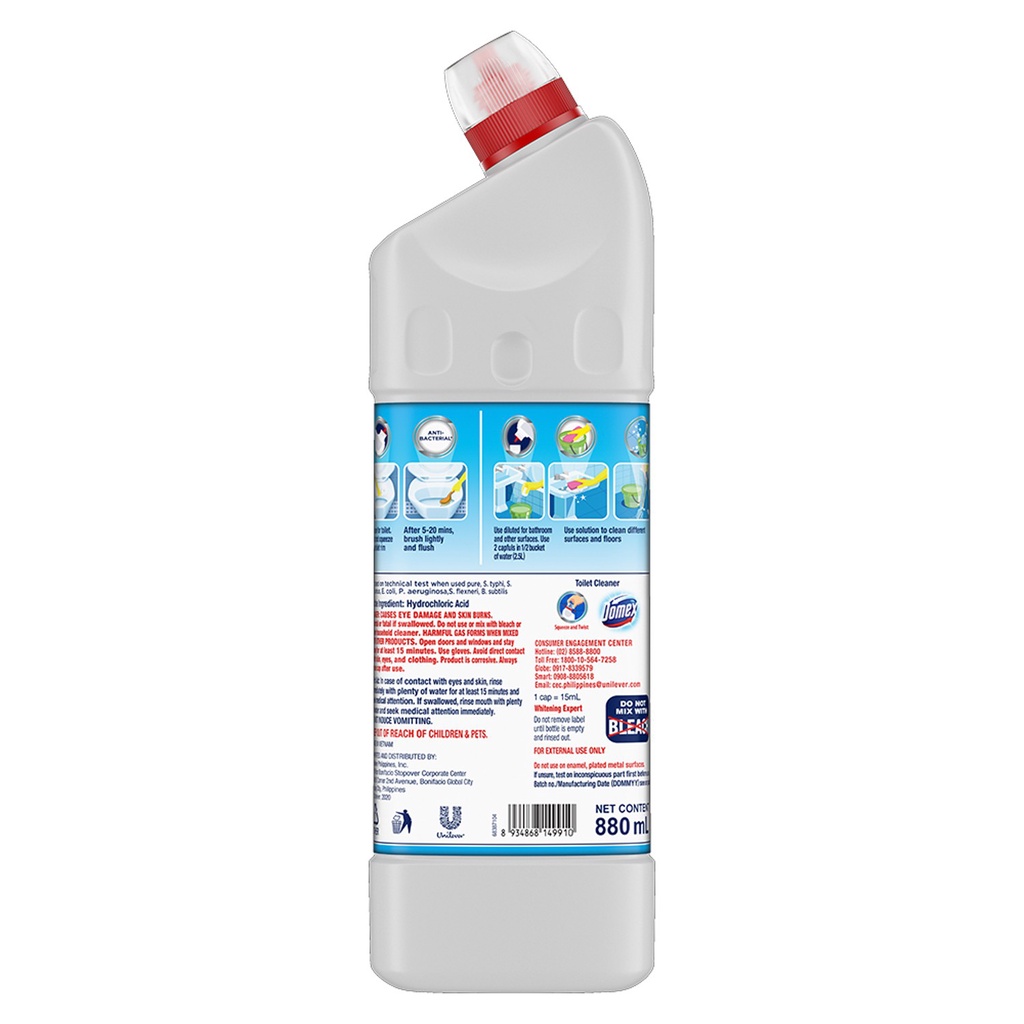 Domex Stain and Limescale Cleaner White Fresh 880ml Bottle | Shopee ...