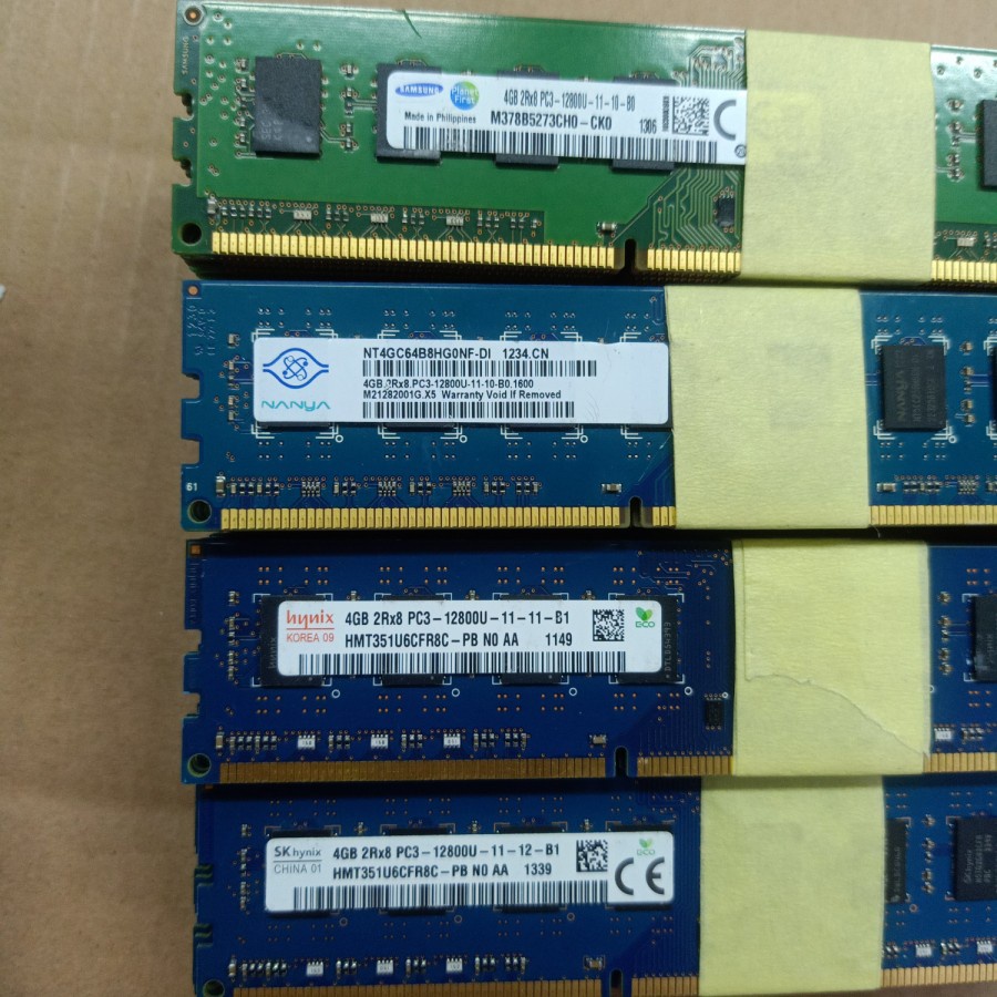 Ram PC MEMORY 4GB 2RX8 PC3 12800U DDR3 FOR PC | Shopee Philippines