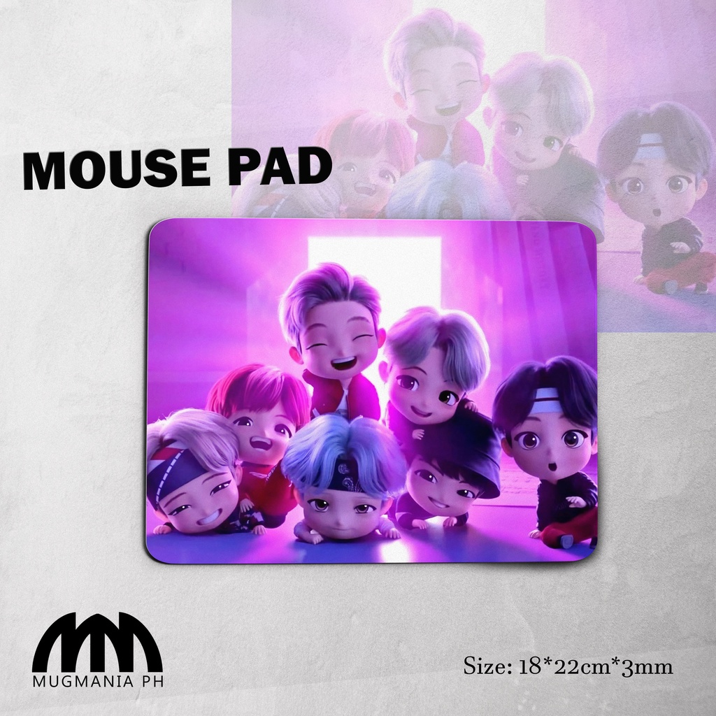 KPOP Members x Tiny Tan Mouse Pad - Mugmania - Tiny Tan Character Mouse ...