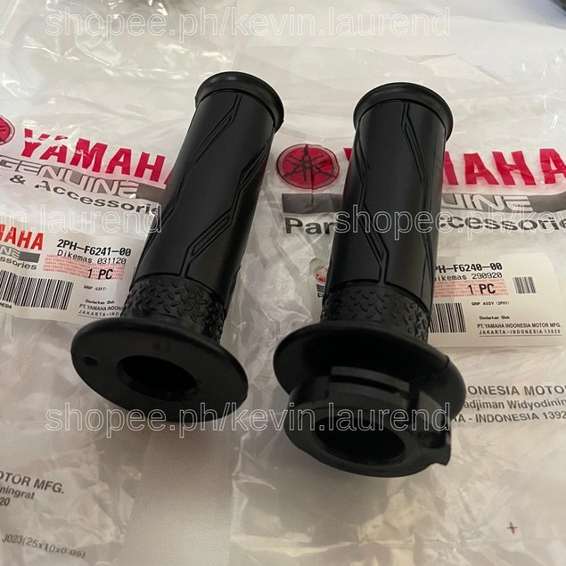 Handle Grip with Bar End (Pair) for Mio i125/M3/Aerox/Soul i125/Sniper ...