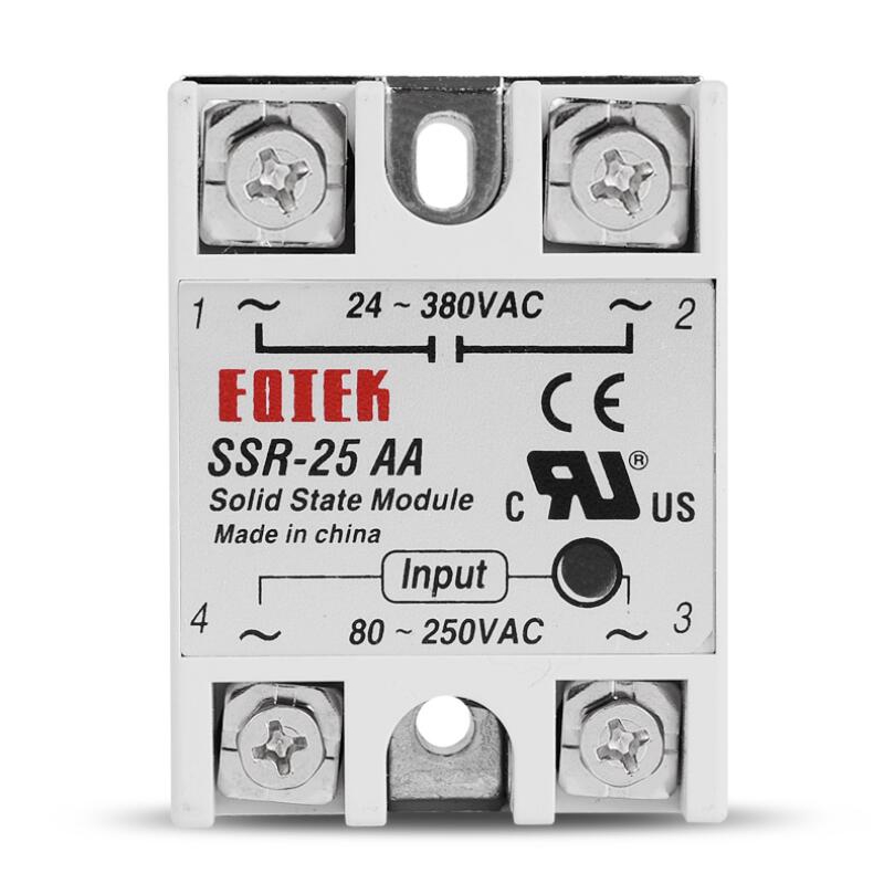 10A 25A 40A 60A AC-AC Single Phase Solid State Relay AC SSR SSR-10AA SSR-25AA SSR-40AA SSR-60AA ...