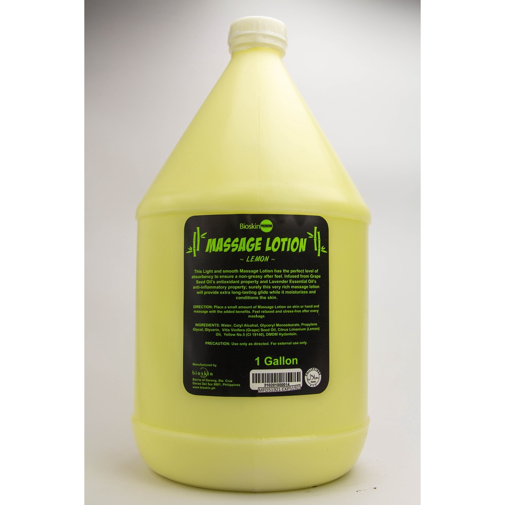 Spa Massage Lotion - Lemon, 1 Gallon | Shopee Philippines