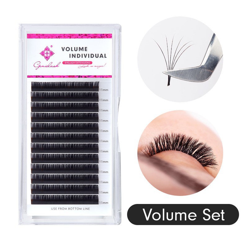 Genielash 1pc all size individual eyelash extension supplies premium ...