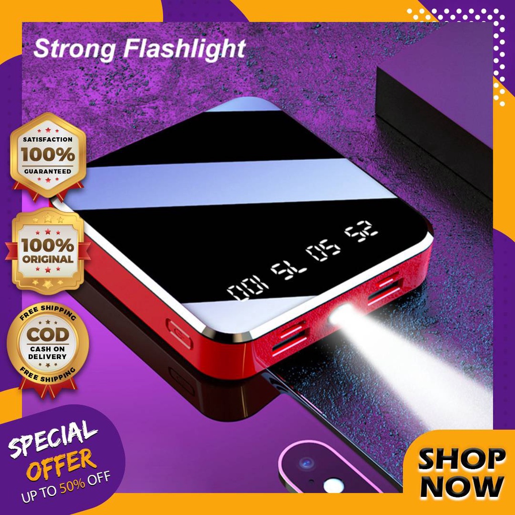 Best Promo Original Powerbank Mini Fast Charging LED LCD With ...