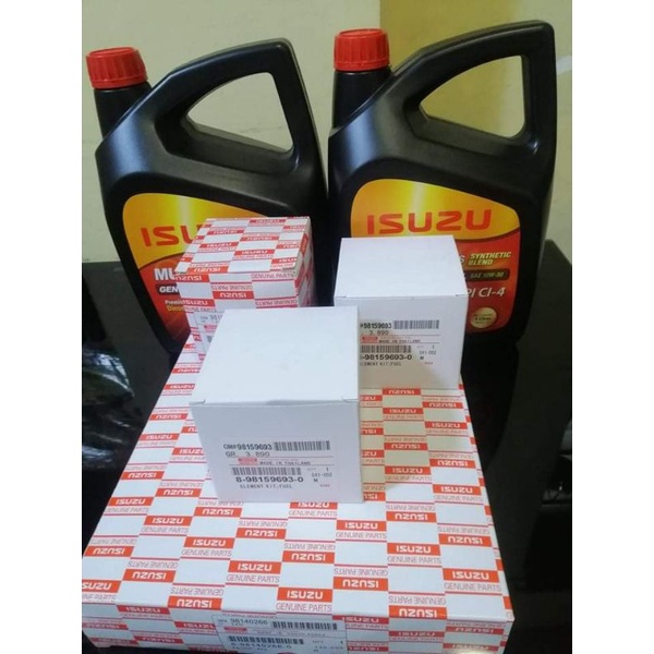 ISUZU MUX D-MAX GENUINE OIL and FILTERS SET | Shopee Philippines
