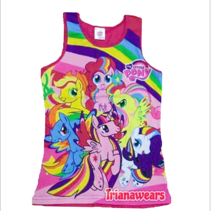 My Little Pony Character Sando For Girls Sleeveless Sando For Kids Cute ...