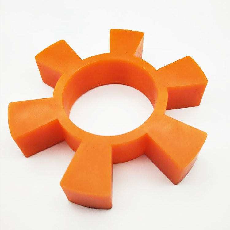 T-type coupling buffer pad rubber tendon hexagonal plum blossom pad ...