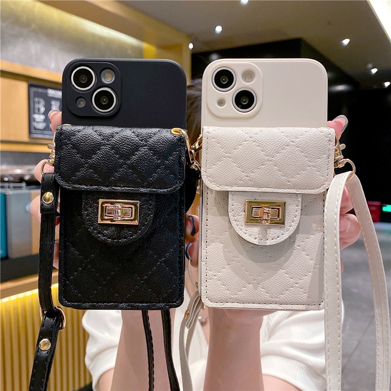 Leather Card Holder Phone Case for Samsung Galaxy S23 ultra S23+ Note20 Note10 Lite S22 Ultra ...