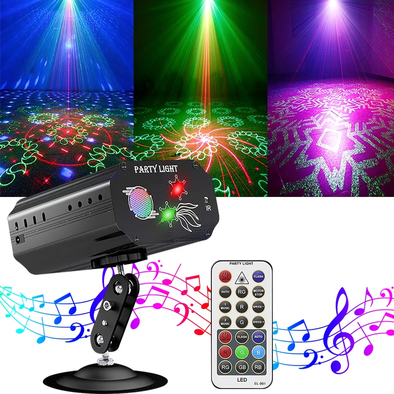 Mini Laser Projector DJ Disco Light Stage LaserNight Light projection ...