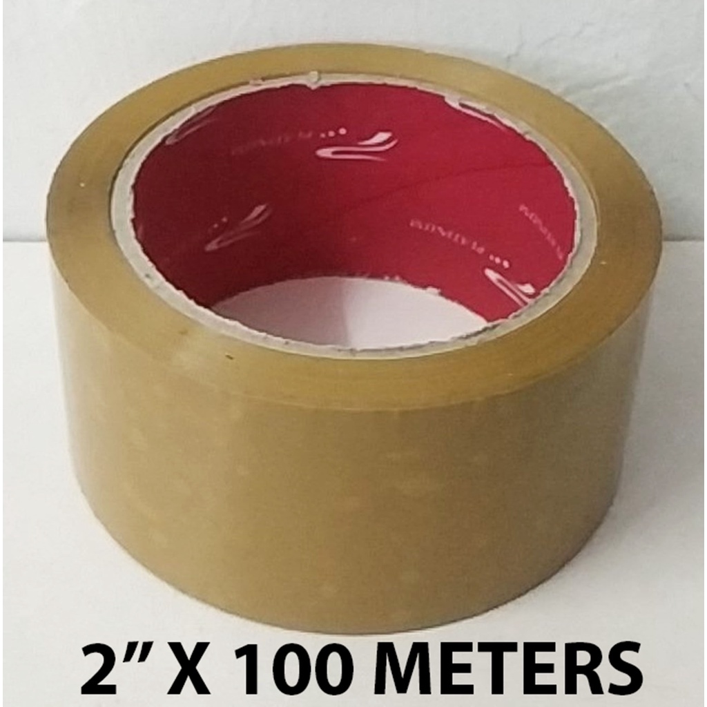 GENERIC PACKAGING TAPE 2" X 100 METERS BROWN PACKING TAPE ( BROWN