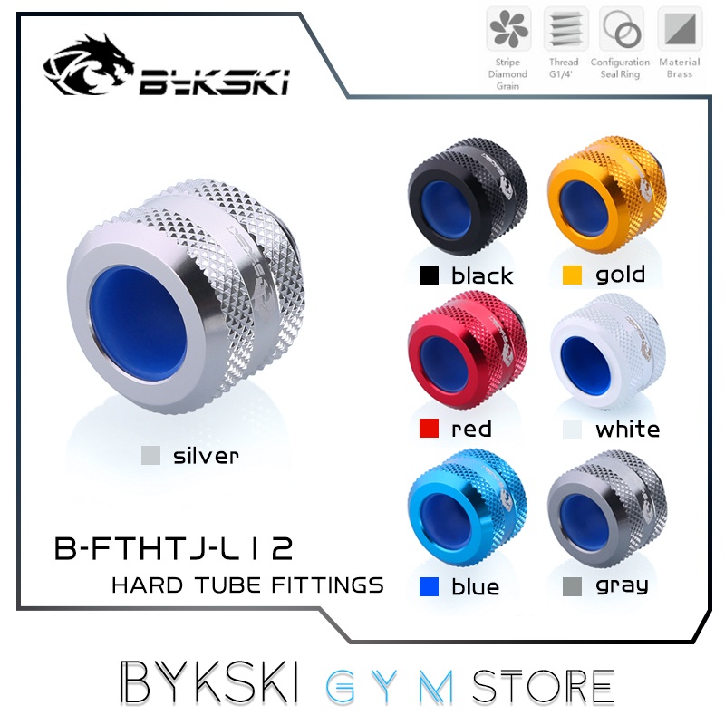Bykski OD 16mm Hard Pipe Fitting Anti-Fall Series, PETG/Acrylic/ Metal Rigid Tubing Conenctor ...