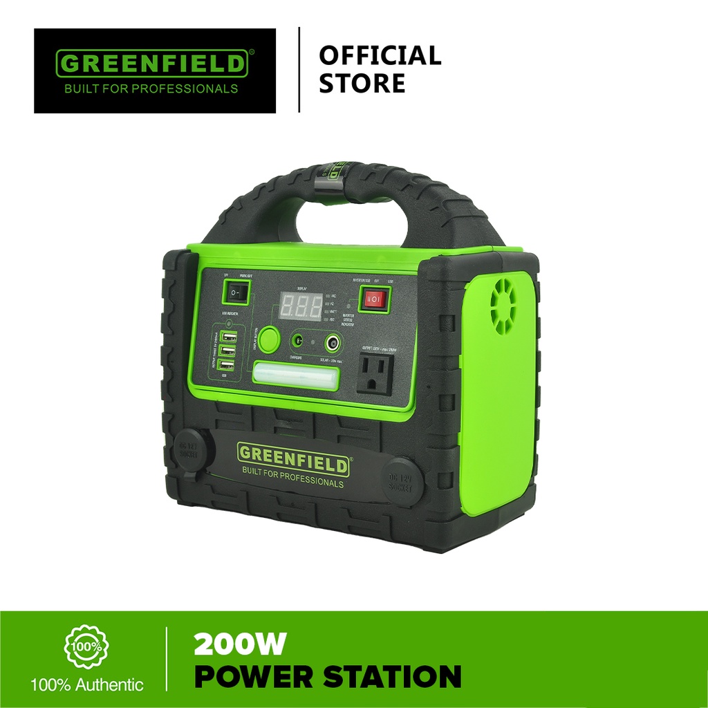 Greenfield 200W Lead-acid Power Station | Shopee Philippines