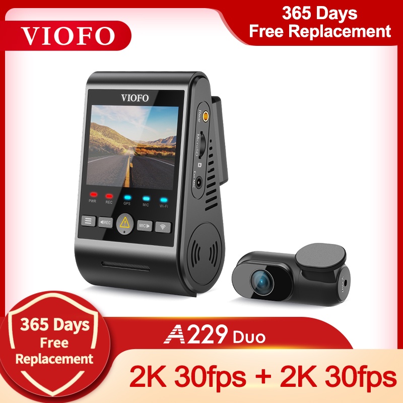 VIOFO A229 DUO Dash Cam Front and Rear View Camera 2K+2K With WI-FI and ...