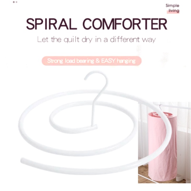 Drying Rack Metal Round Spiral Hanger Multi-function Rotary Storage ...