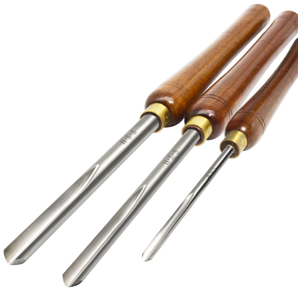 HSS Spindle & Bowl Gouge Wood Turning Chisel Woodturning Tools Lathe ...