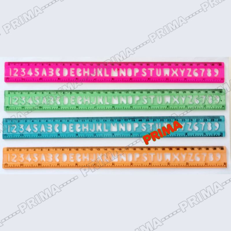 Letter RULER / ALPHABET RULER / TEMPLATE RULER 30x3cm | Shopee Philippines