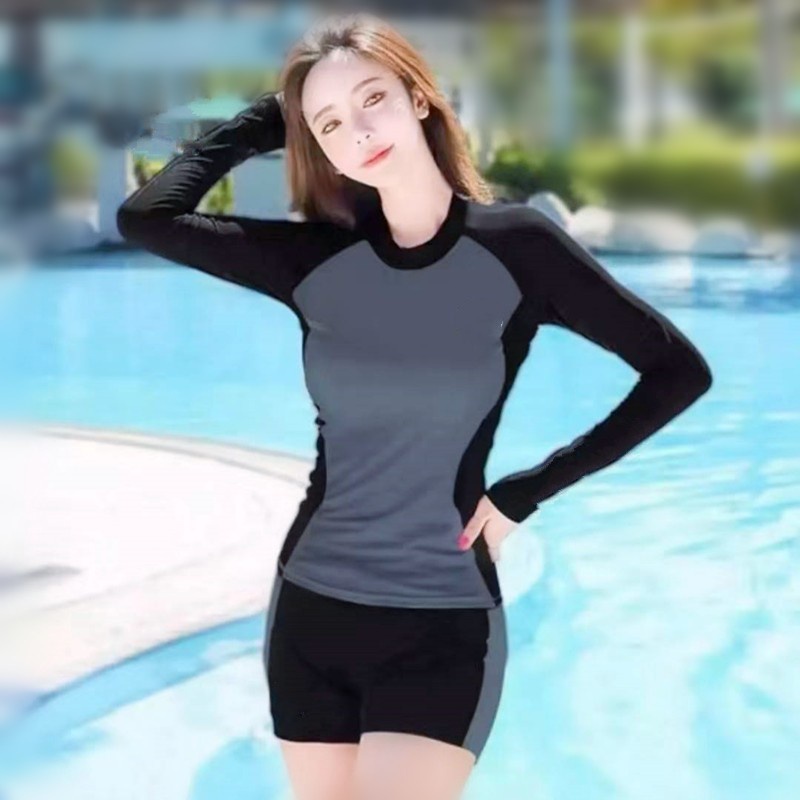 rashguard one size swim suit wear rash guard swimsuit terno | Shopee ...