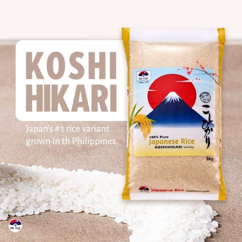 Japanese Rice Mt.Fuji Koshihikari for Baked Sushi Paella round grain ...