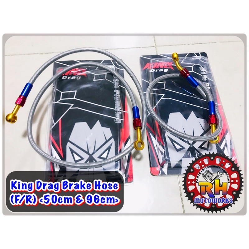 Raider 150/ RS150 Brake Hose Set (96cm & 50cm) KING DRAG | Shopee ...