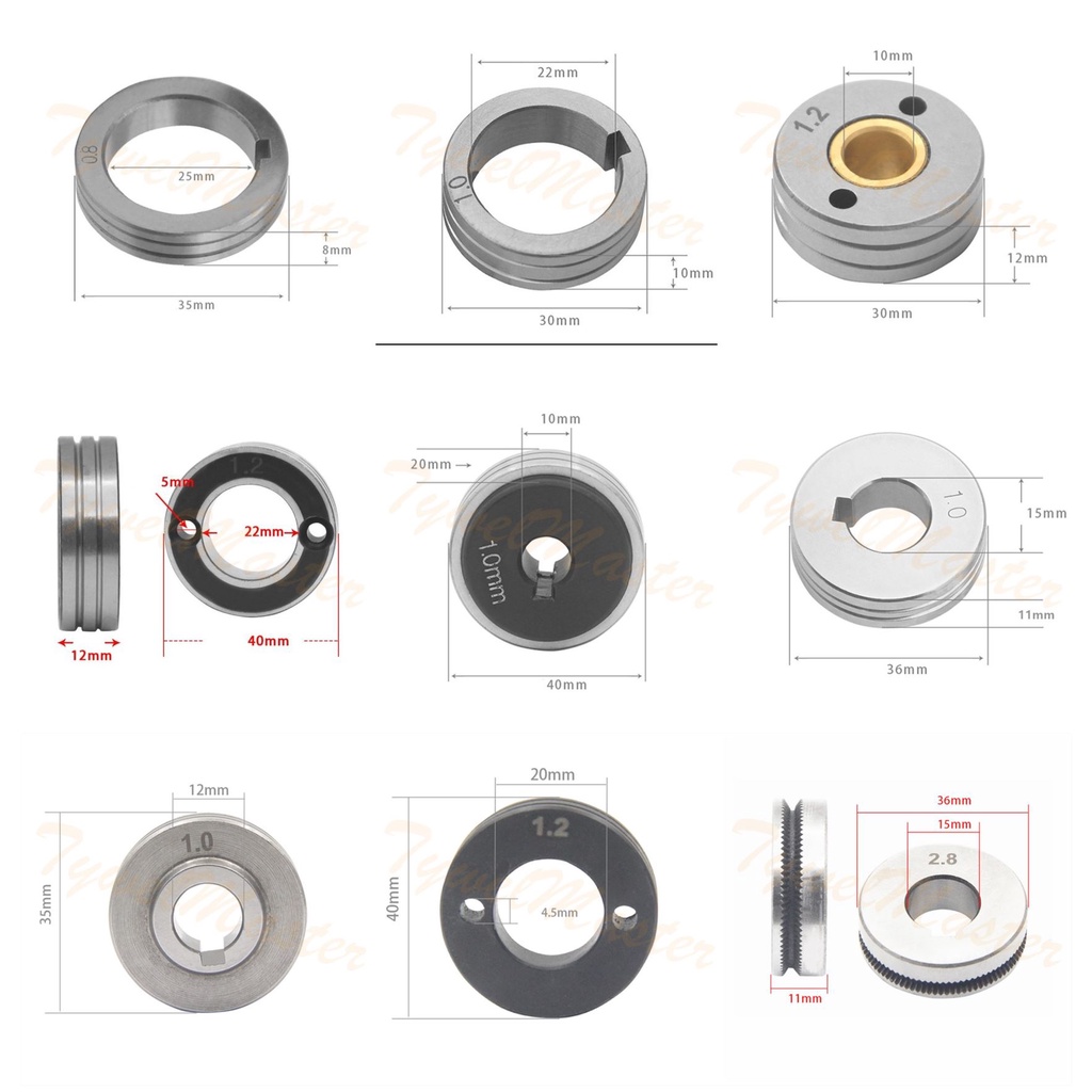 Feeder Rolls for MIG/MAG/Submerged Arc Welding Wire Feeder Machine ...