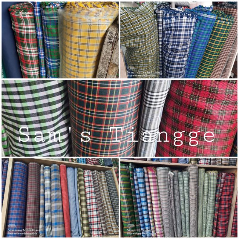 School uniform fabric. Sold per roll. 70 yards in 1 roll. | Shopee ...