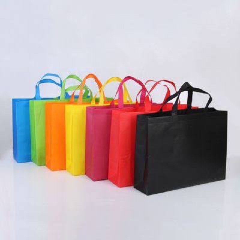 Eco bag Hand bag Expandable Plain reusable tote bag Non-woven loop bag ...