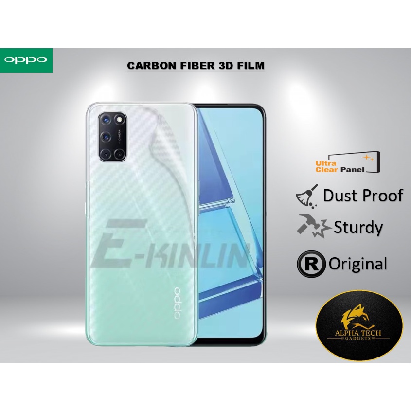 OPPO A95 4G / A9 2020 / A16 / RENO 6Z 5G / RENO 6 5G CARBON Sticker ...