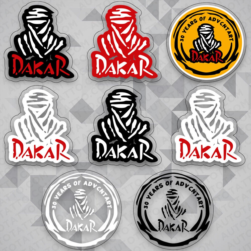 Dakar Rally Racing Sport Car Logo Sticker Vinyl Decal Stripes Decorate ...