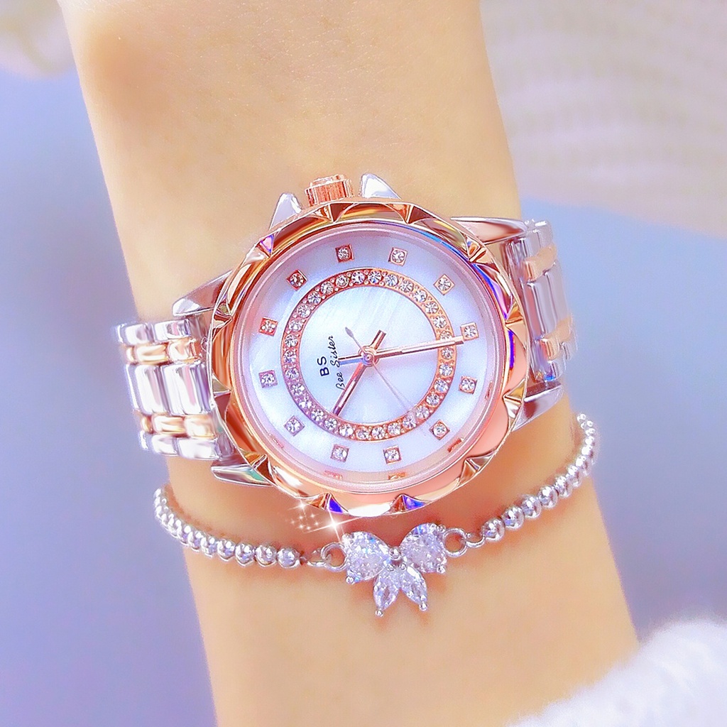 BS New Fashion Color Women's Watch Lace Women's Watch Temperament Watch ...