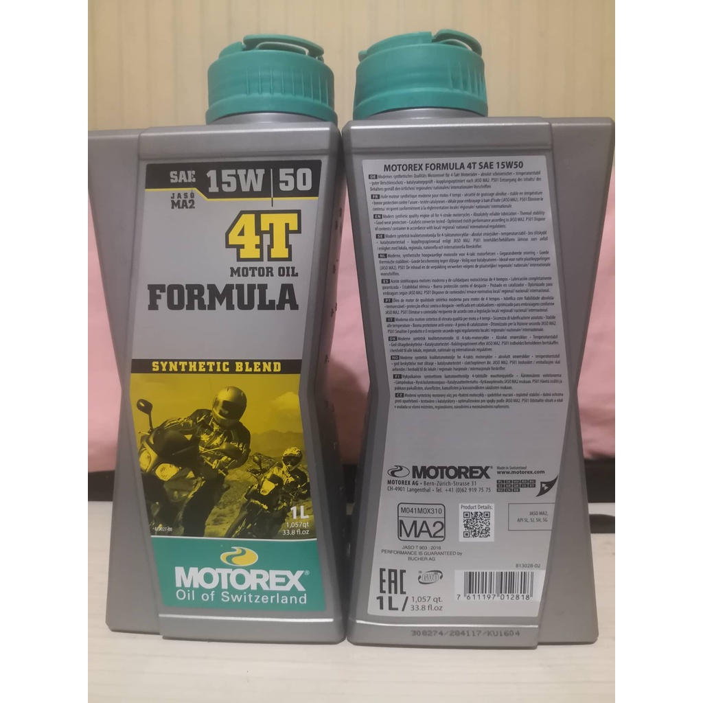 4T Formula Motorex Oil 15w50 Synthetic Blend | Shopee Philippines