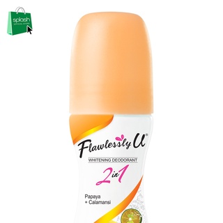 Flawlessly U 2in1 Papaya Calamansi Whitening Deodorant 25ml | Shopee ...
