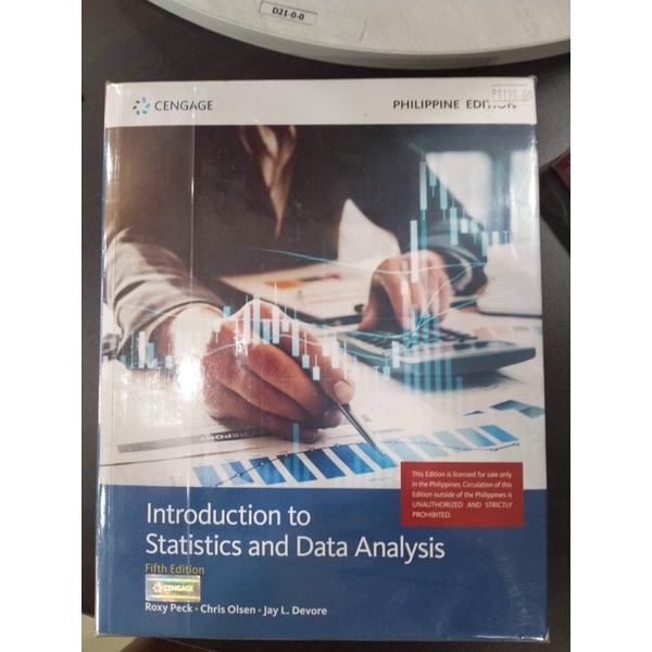 Introduction to Statistics and Data Analysis 5th Edition By. Roxy Peck • Chris Olsen • Jay L ...