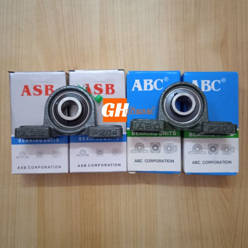 Pillow block bearing klaker Sitting UCP 204-12 Axle 19mm ASB Brand, ABC ...