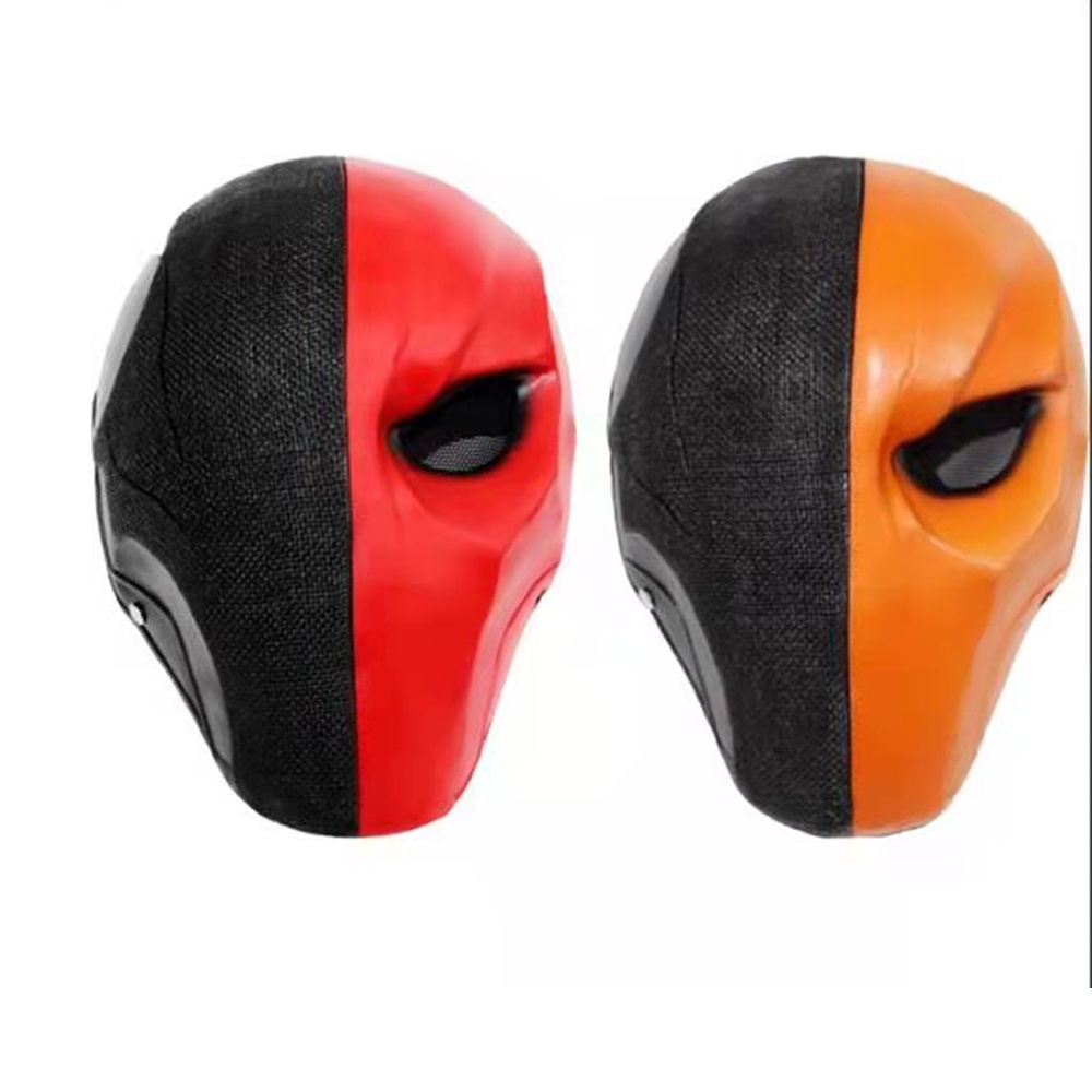 Deathstroke Resin Mask Arkham City Superhero for Halloween Slade Wilson ...