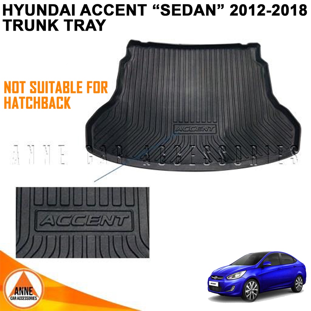 Car Trunk Tray for Hyundai Accent Sedan / Hatchback 2012 - 2018 / 2019 ...