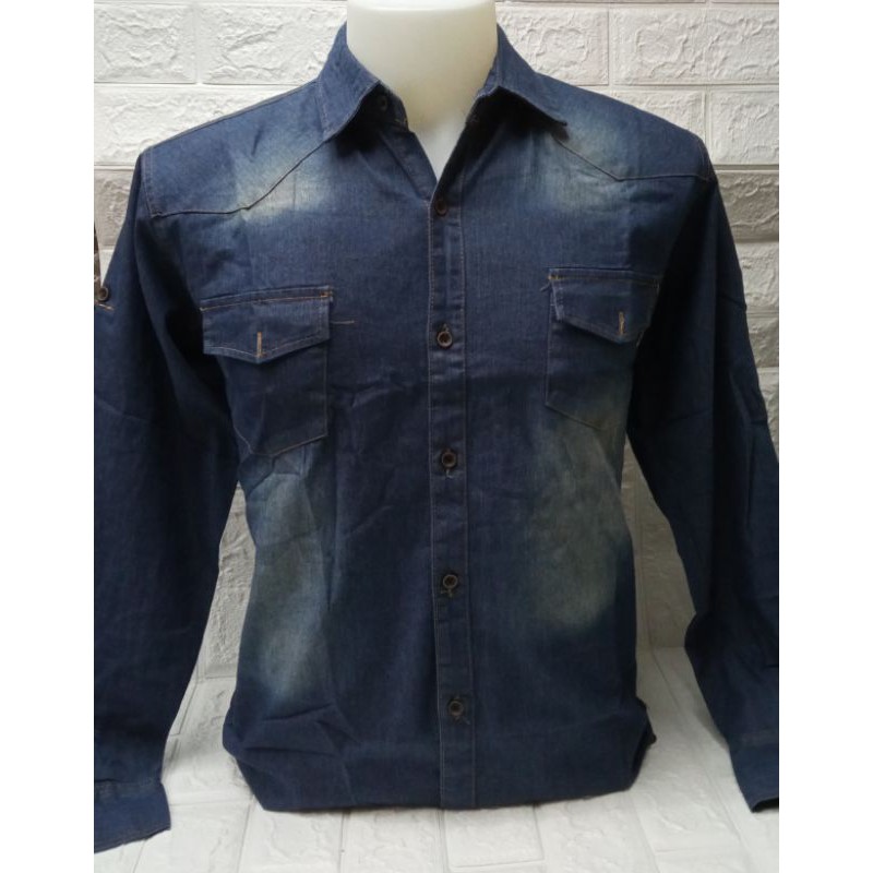 2 Color New arrival Denim Long Sleeve Korean Fashion | Shopee Philippines