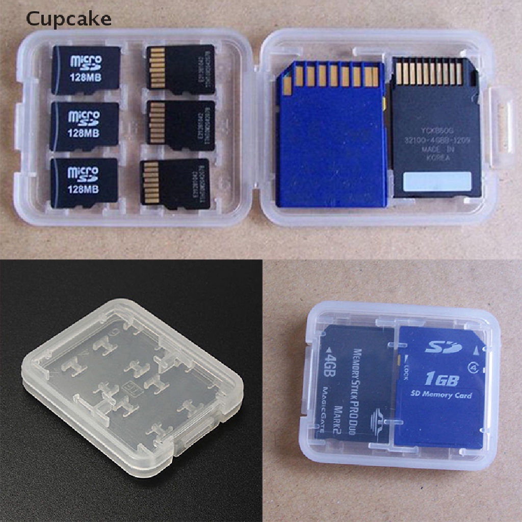 [CKE] 8 Slots Micro SD TF SDHC MSPD Memory Card Protecter Box Storage ...