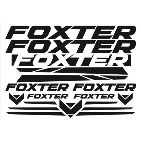 foxter bike design vinyl cutout stickers | Shopee Philippines
