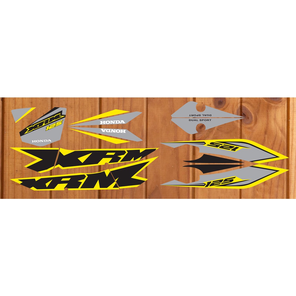 XRM 125 Stock Decals (YELLOW) | Shopee Philippines