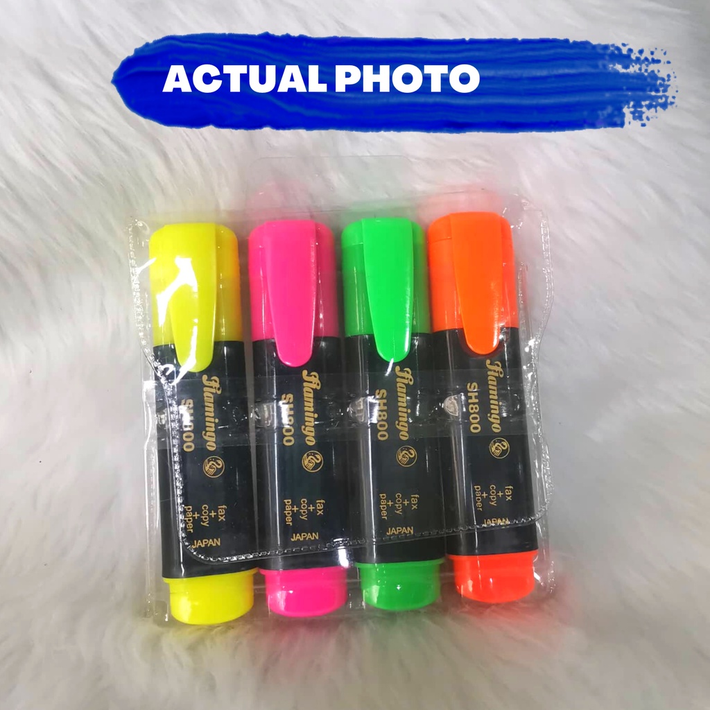 Flamingo Candy Highlighter SH800, 4 highlighters in 1 set, Fluorescence ...