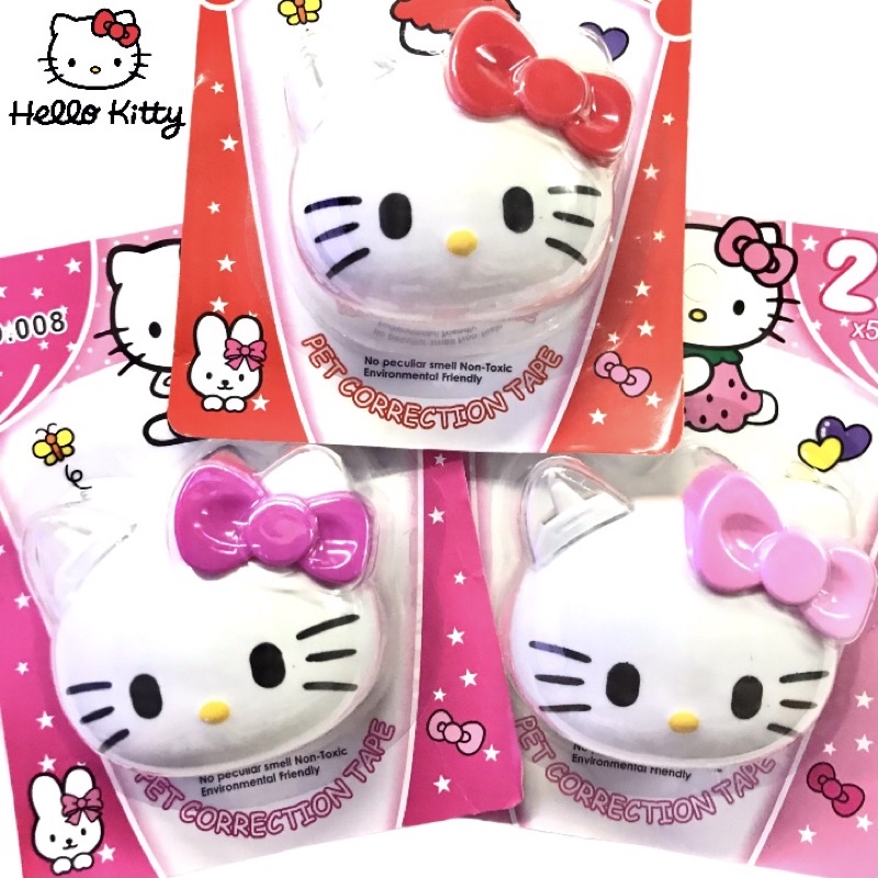 HELLO KITTY HEAD CORRECTION TAPE 20M | Shopee Philippines