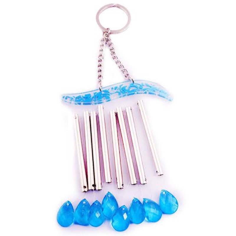 Fengshui 8 Rod Water Droplet Crystal Wind Chime Windchime | Shopee ...