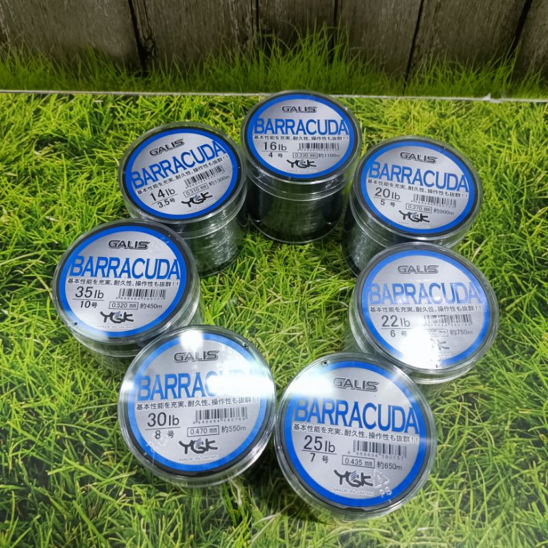 Nylon Monofilament String Long Roll YGK Dig Barracuda 1/8 Spool Choose ...