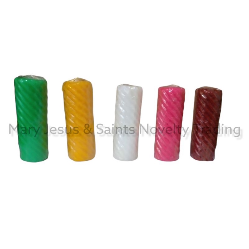 Spiral Plain Color Candle/Kandila | Shopee Philippines