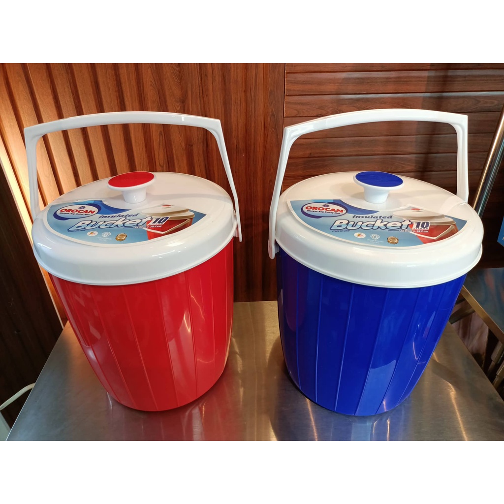 OROCAN RICE INSULATED BUCKET 10 LITERS (RANDIN COLOR) | Shopee Philippines