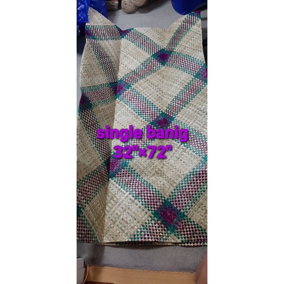 s&b single sized banig,Pandan made from Bicol/（mattresses） | Shopee ...