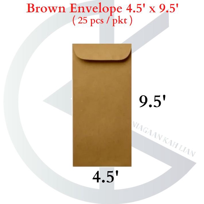 Brown Manila Envelope 25 pcs per pkt Size A5 / A4 | Shopee Philippines