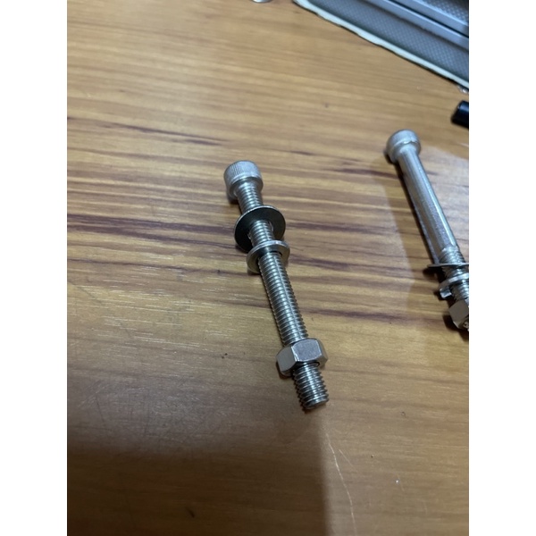 Stainless Allen Cap Bolt with nut lock and flat washer 8mm(1.25p ...