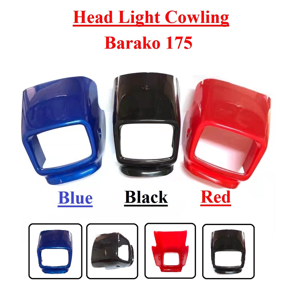Head Light Cowling - Barako BC175 (Red/Blue/Black) | Shopee Philippines