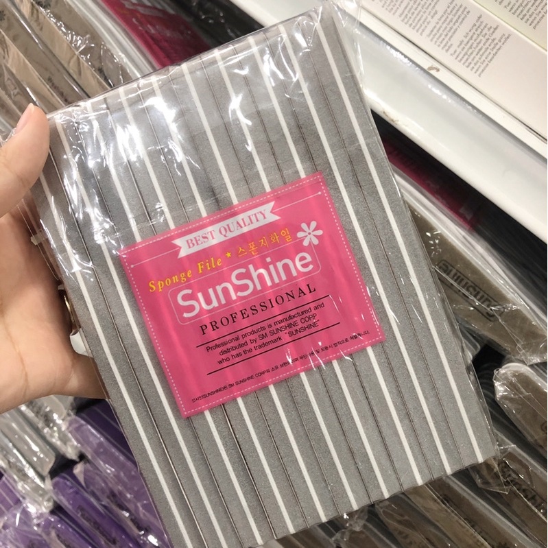 !SunShine Nail Buffer 10pcs/pack Sponge Rubbing Strip Nail Polishing ...